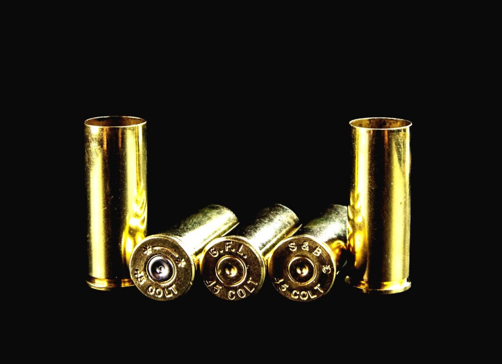 Fired 45 Colt Brass Cases - 100 Pieces - Cleaned And Polished - Mixed ...